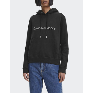 Calvin klein jeans institutional logo black hoodie store